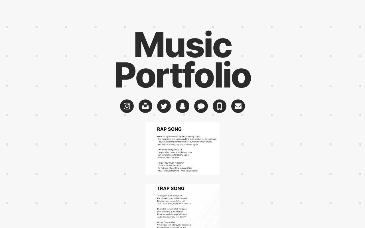 Music Portfolio
